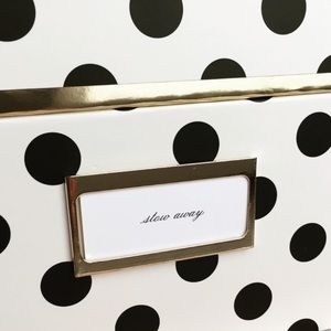 kate spade | Storage & Organization | New Kate Spade Small Polka Dot ...